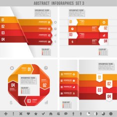Abstract Infographics set 3 free image download