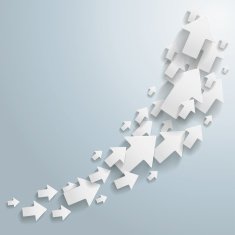 White Arrows Chart free image download