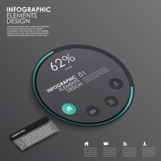 Abstract 3d interface infographics N3 free image download