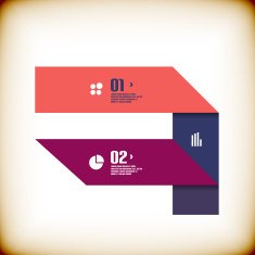 Ribbon infographic design free image download