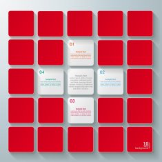 White Cross Infographic Red Background free image download