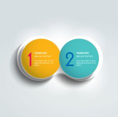 Two elements chart scheme diagram Infographic template N2 free image ...