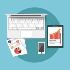 Modern digital devices for business free image download