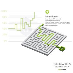 Maze Infographics Design Template free image download