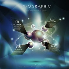 Hi tech metal ball infographic free image download
