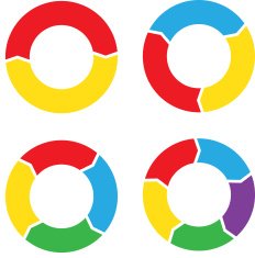 Circle chart set color free image download