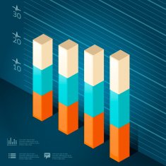 Infographic isometric graph N3 free image download