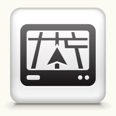 Square Button with Navigation System free image download