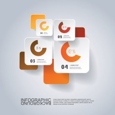 Infographic Design - Round Square Labels with Diagrams N5 free image ...