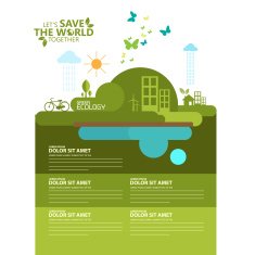 Green infographic N23 free image download
