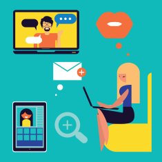 Modern communications free image download