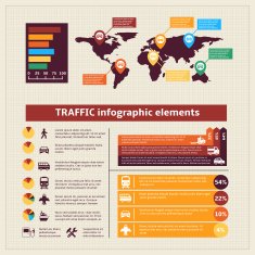 Transport traffic infographics elements N2 free image download