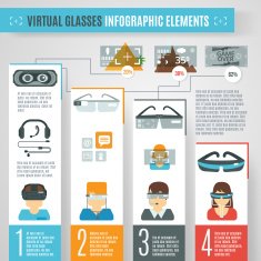 Virtual Glasses Infographics free image download