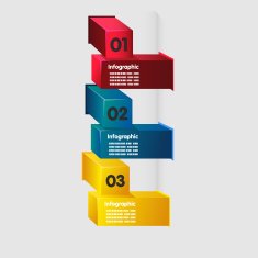 Cube infographic free image download
