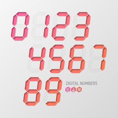 Digital Numbers N2 free image download