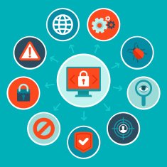 Vector internet security concept in flat style N2 free image download