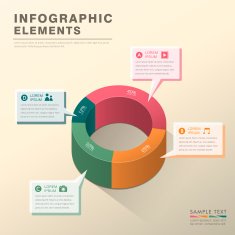 Abstract tube chart infographics free image download