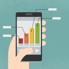 Mobile phone and Infographics free image download