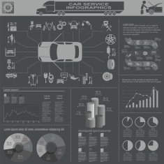 Car service repair Infographics N43 free image download