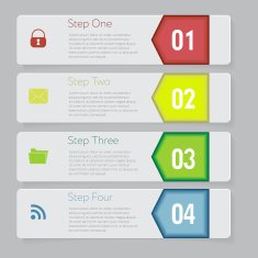 Design number banners template graphic or website layout N47 free image ...