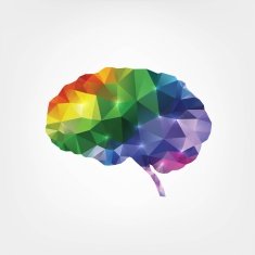 Colorful brain design free image download