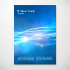 Modern Vector abstract lights brochure report design template N2 free ...