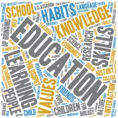 Word Clouds Educational - Cut Out on White N2 free image download