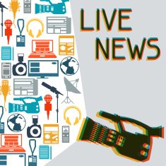Background with journalism icons N2 free image download