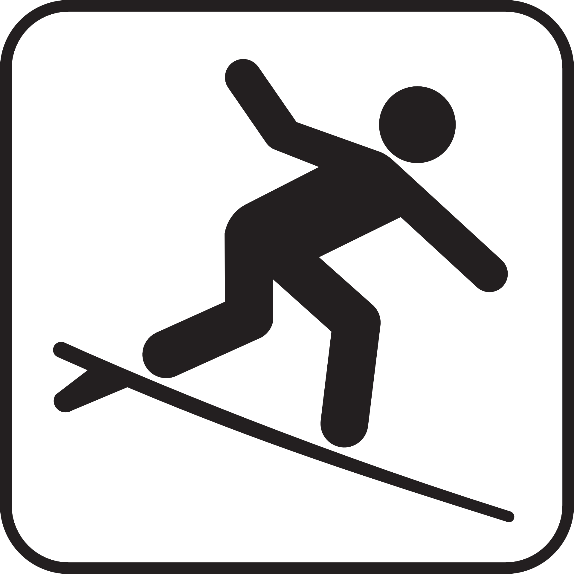 Surfing as a sign free image download