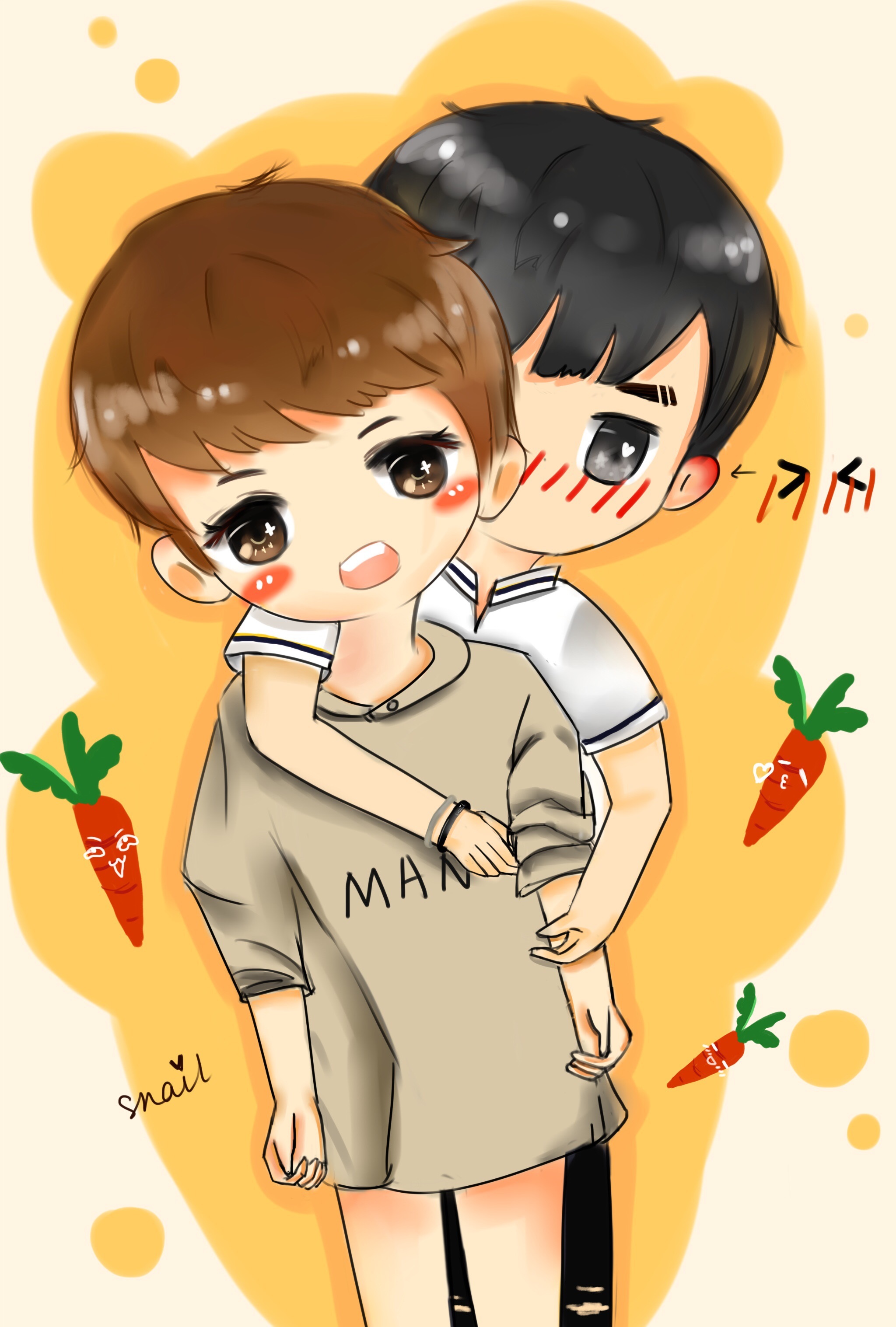 Cartoon Boys Drawing Free Image Download