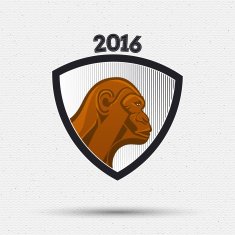 Monkey insignia and labels for any use free image download