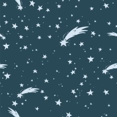 Hand-drawn night sky seamless pattern free image download