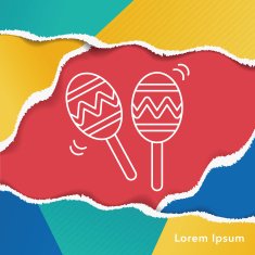 Agogo bell line icon N2 free image download