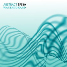 Abstract background with aqua wave Vector free image download