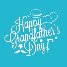 Happy Grandfather's day lettering free image download