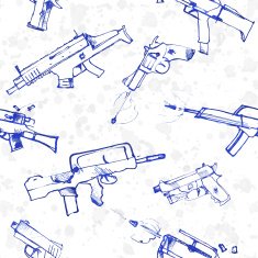 Seamless pattern of hand drawn weapons N3 free image download