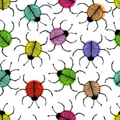 Seamless pattern with beetle free image download