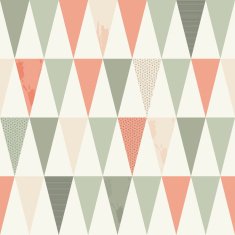 Seamless Geometric Texture with Peach-Pink and Grey Triangles free ...