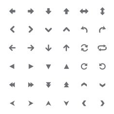 Set of universal arrows Vector illustration N4 free image download