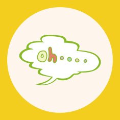 Message word oh theme elements free image download