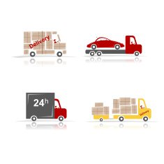 Delivery cars set for your design N3 free image download