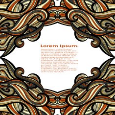 Curl abstract pattern with multicolored waves Vector illustration free ...