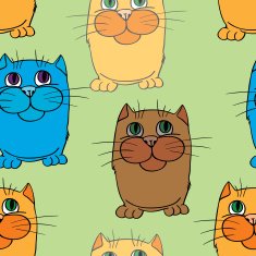Seamless texture Cats N3 free image download