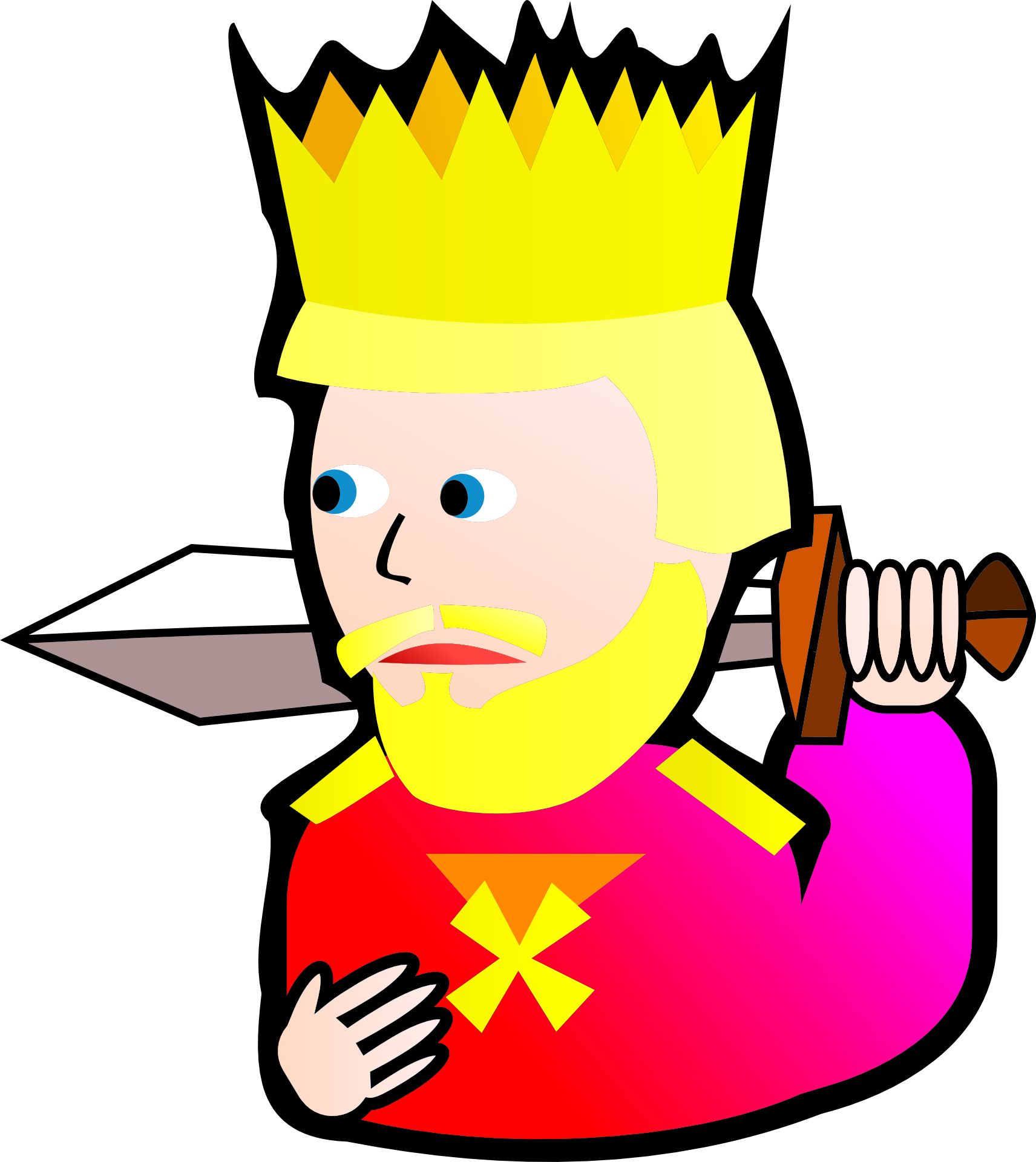 King person with a sword free image download