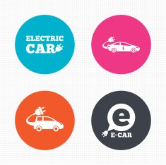 Electric car sign Sedan and Hatchback transport N4 free image download