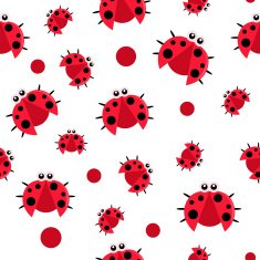 Seamless pattern of ladybird free image download
