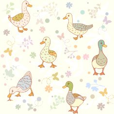 Ducks seamless pattern N2 free image download