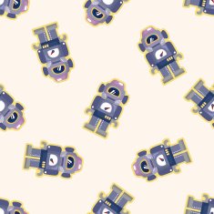 Robot seamless pattern N7 free image download