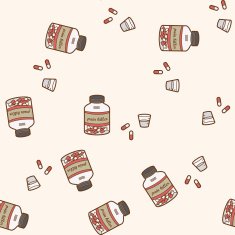 Hospital theme medicine cartoon seamless pattern background free image ...