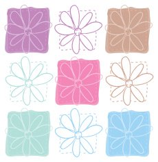 Nine flowers free image download